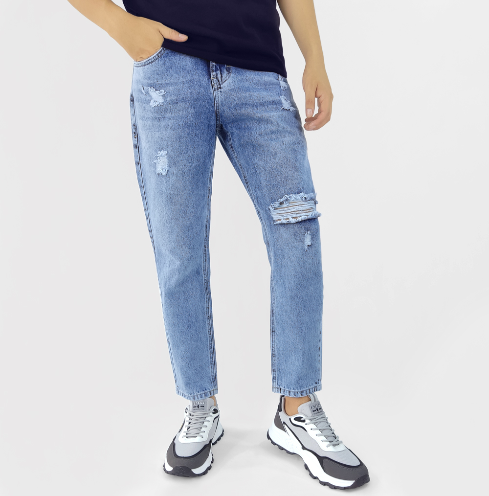 JEAN RELAXED AZUL RASGADO | Moob Style